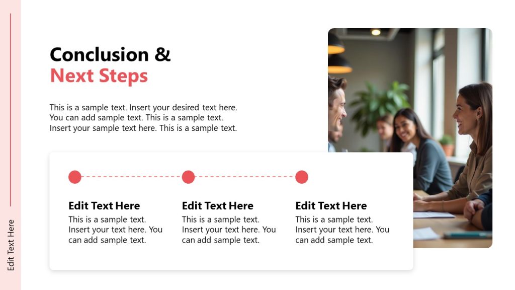 Conclusion & Next Steps Presentation Slide - SlideModel