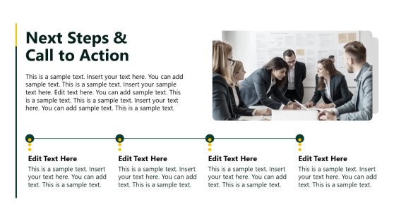 Next Steps & CTA Presentation Slide - SlideModel