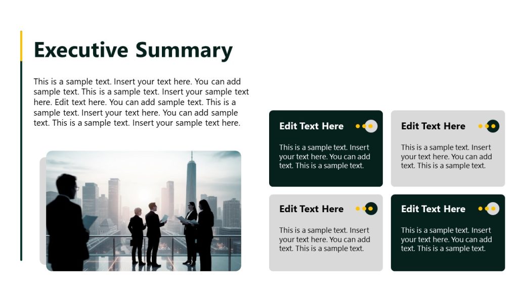 Executive Summary Slide - Business Execution Plan Template - SlideModel