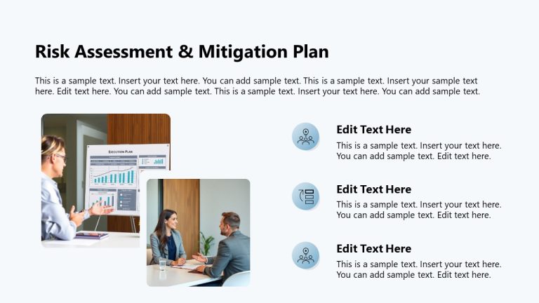 Risk Assessment & Mitigation Slide - Implementation Plan Template - SlideModel