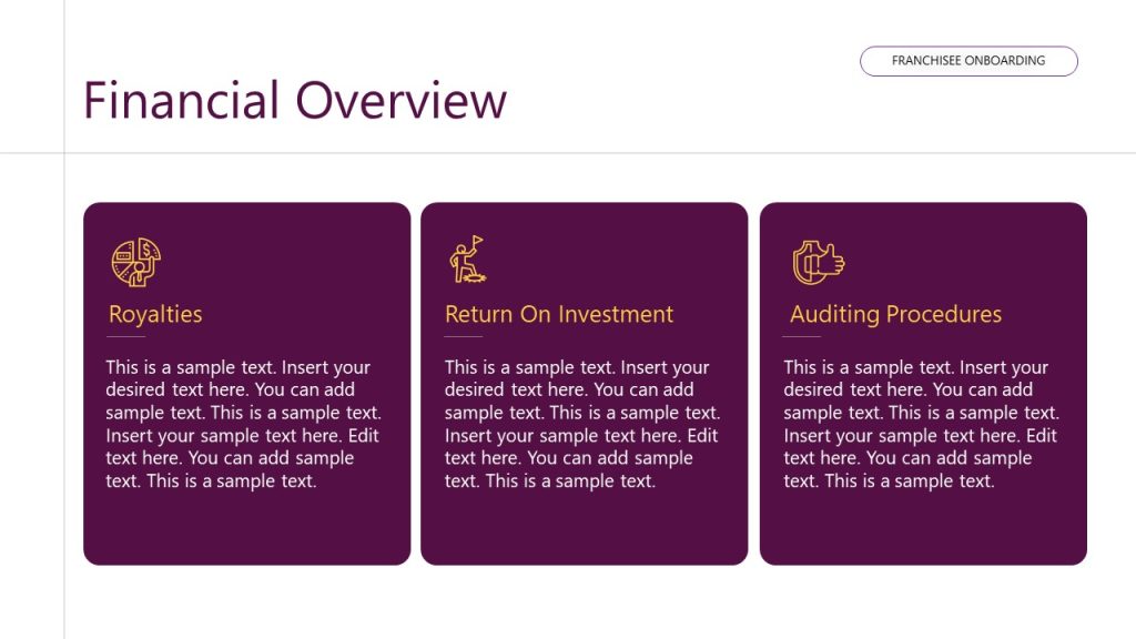 Financial Overview Slide with Infographics - SlideModel