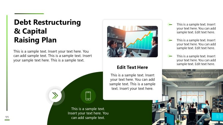Debt Restructuring & Capital Raising Plan Slide - SlideModel