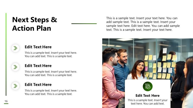 Action Plan Slide - Corporate Turnaround Strategy PowerPoint Template - SlideModel