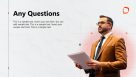 Any Questions Slide - Internship Proposal PPT Template - SlideModel