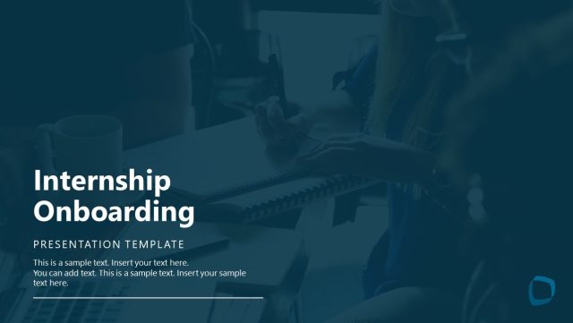 Cover Slide for Internship Overview Onboarding Template - SlideModel