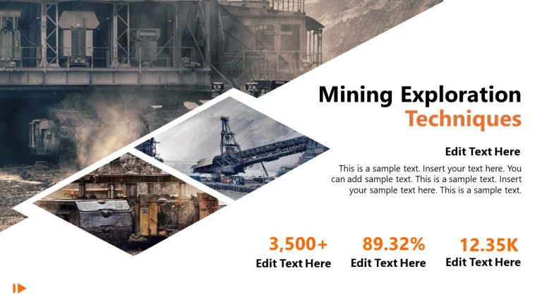 Mining Exploration Techniques Slide - Mining Industry Template - SlideModel