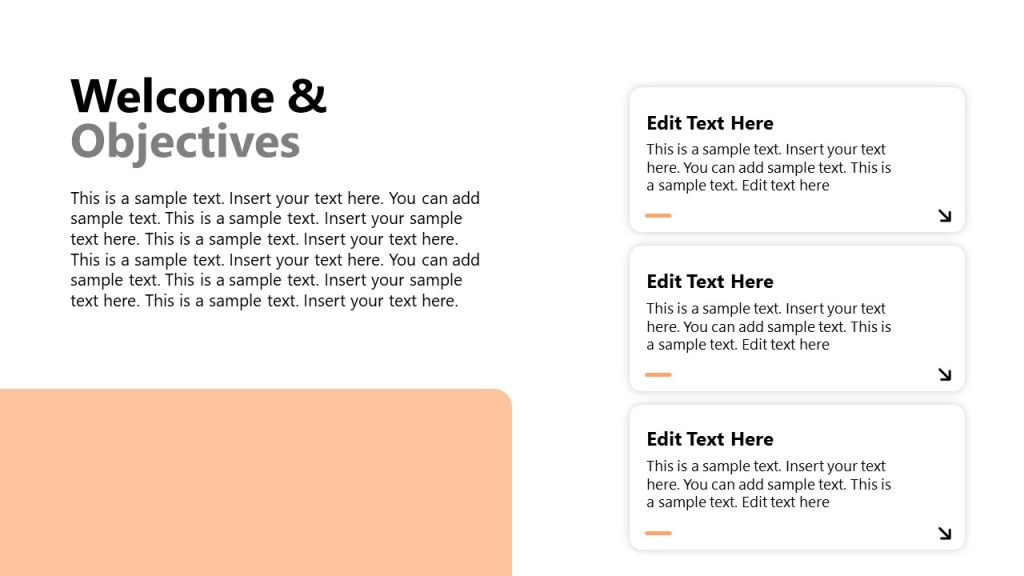 Welcome & Objectives PPT Slide - SlideModel