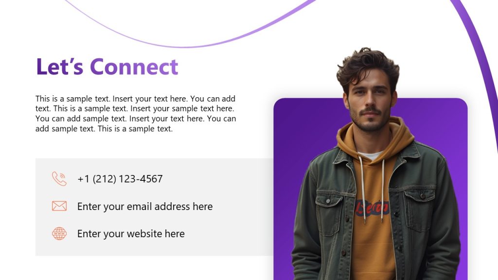 Let's Connect Information Presentation - SlideModel