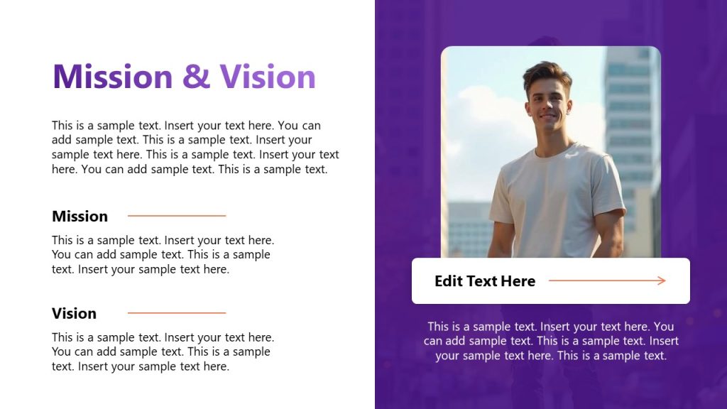 Mission & Vision Slide- Personal Branding PPT Template - SlideModel
