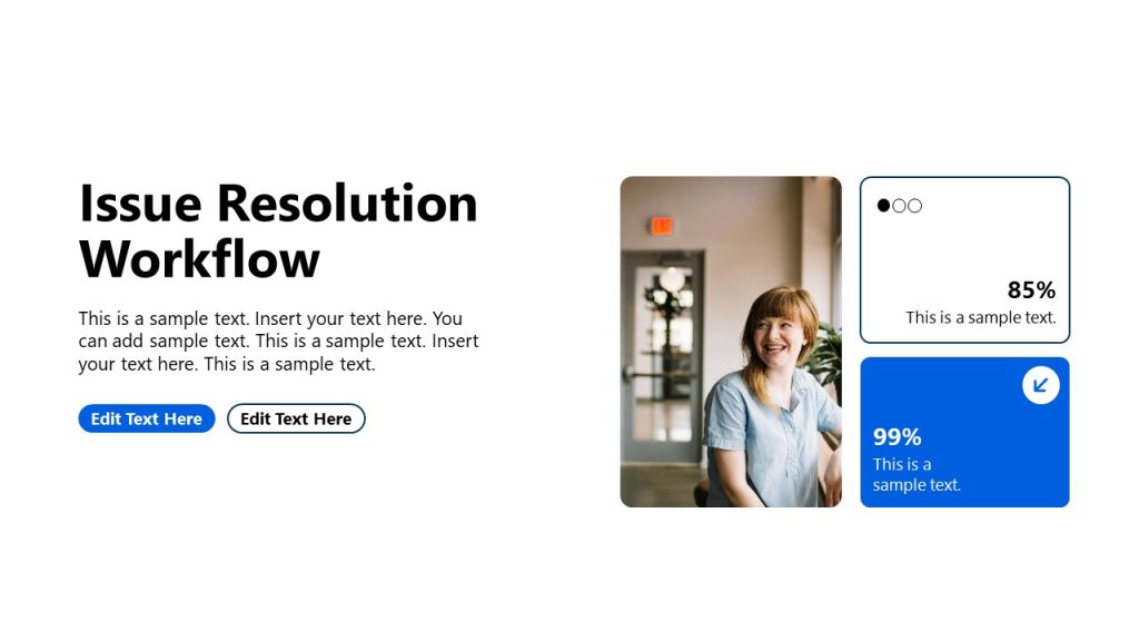 Issue Resolution Workflow PPT Slide - SlideModel