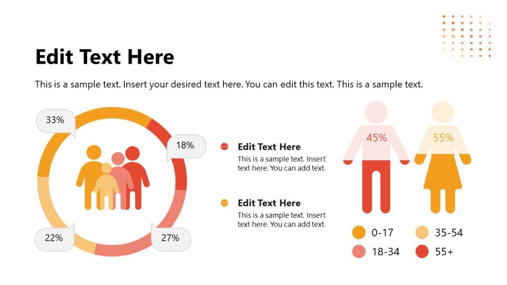Editable Infographics Slide for Demographic Breakdown Discussion ...