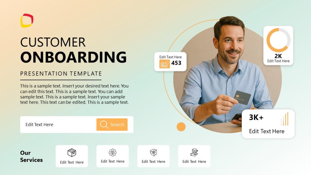 Customer Onboarding Template - Cover Slide - SlideModel