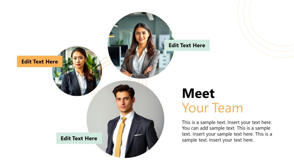 Meet Your Team PPT Slide - Customer Onboarding Template - SlideModel