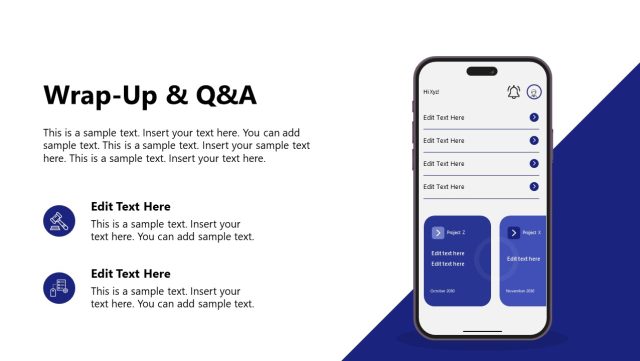 Wrap-Up & Q/A Slide - Product Training Presentation Template - SlideModel