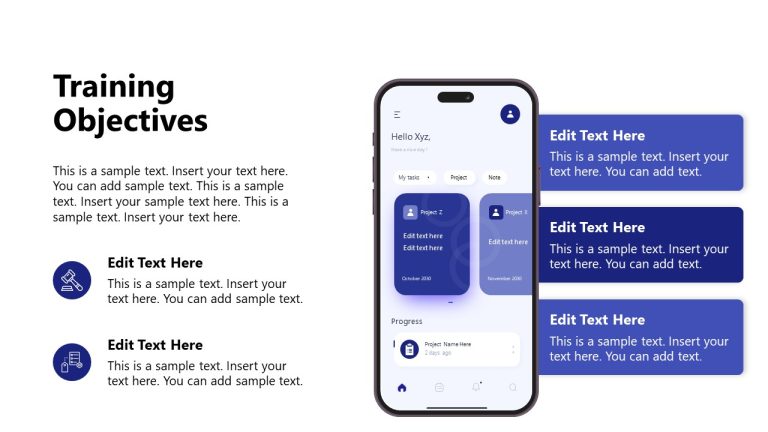 Training Objectives PPT Slide - Product Training Template - SlideModel