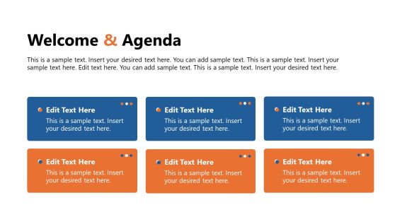 Welcome & Agenda PPT Slide for Year Review Template - SlideModel