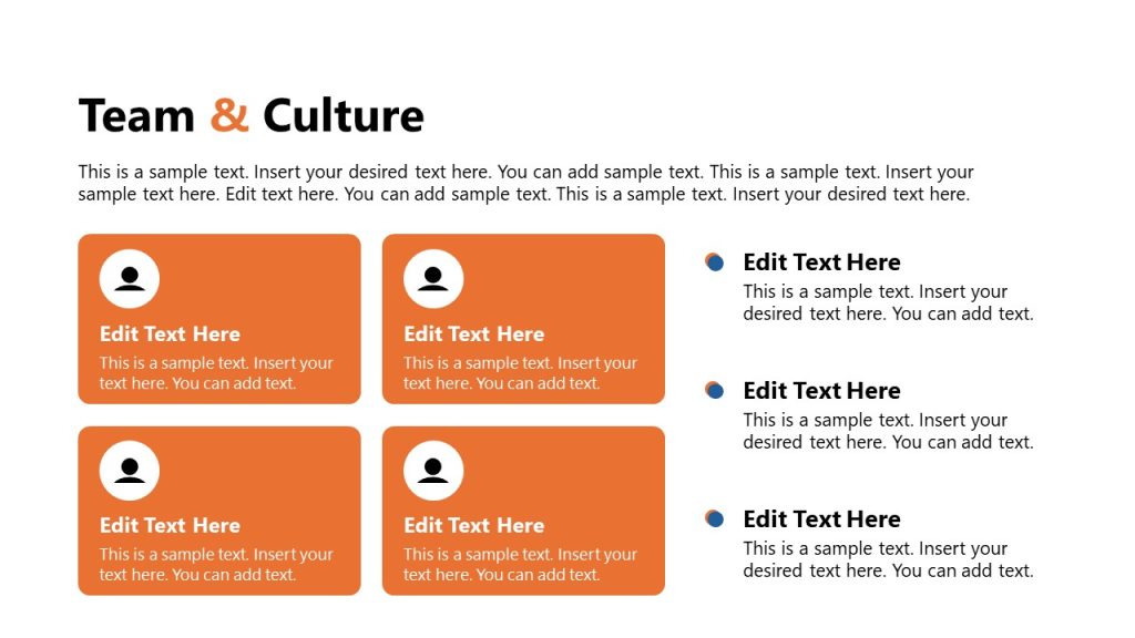 Team & Culture Slide with Infographics - SlideModel