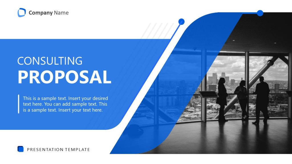 Attractive Cover Slide - Consulting Proposal Template - SlideModel