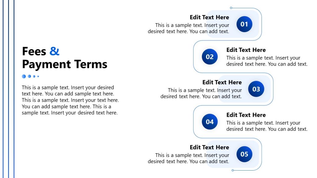 Fees & Payment Terms Slide - Consulting Proposal Template - SlideModel