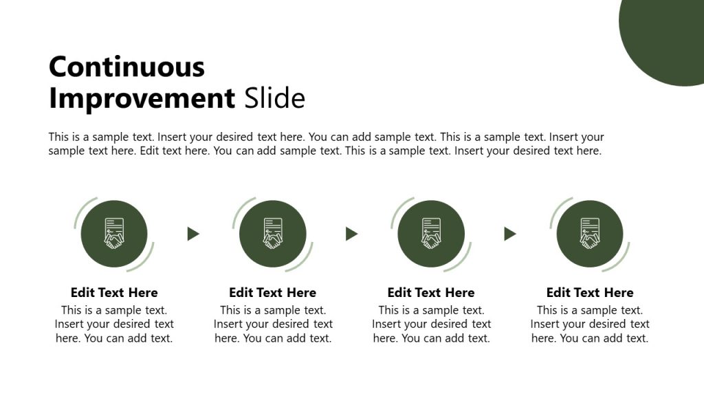Continuous Improvement Prcoess Diagram Slide - SlideModel