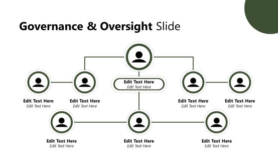 Governance & Oversight Slide with Circular Steps - SlideModel