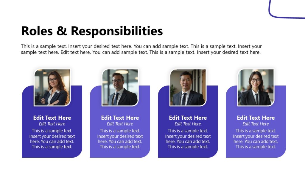 Roles & Responsibilities Discussion Slide with Team Presentation ...