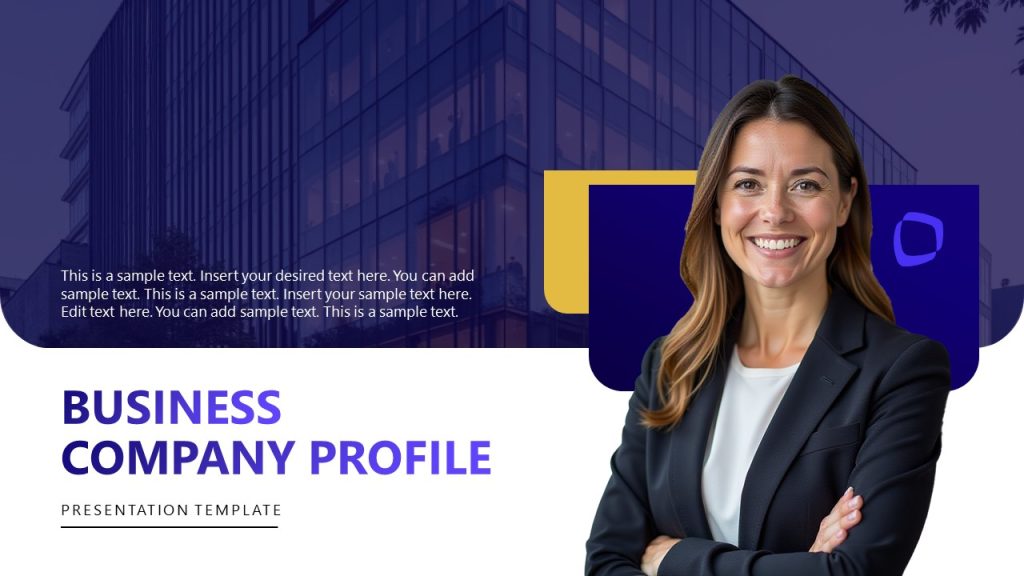 Cover Slide - Business Company Profile PPT Template - SlideModel