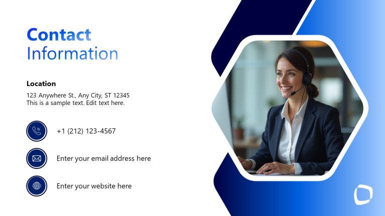 Contact Information PPT Slide - Marketing Implementation Plan Template ...