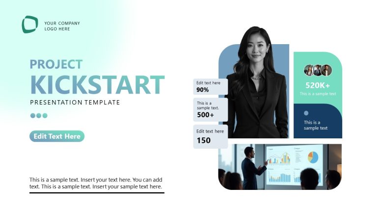 Cover Slide - Project Kickstart PPT Template - SlideModel