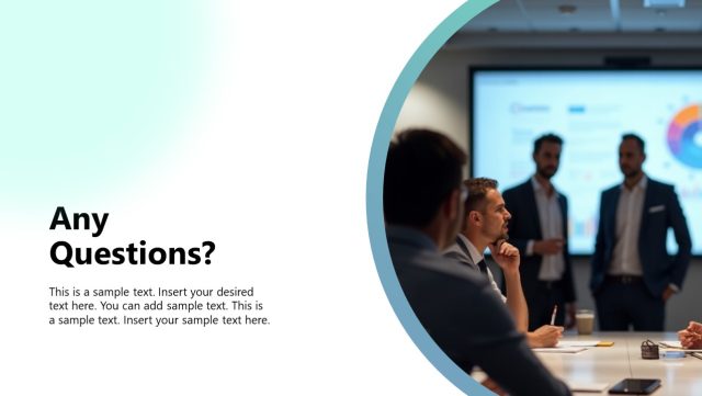 Any Questions Slide - Project Kickstart Template - SlideModel