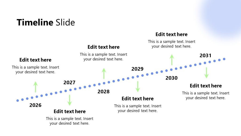 Diagonal Timeline Slide - Project Status Update Template - SlideModel