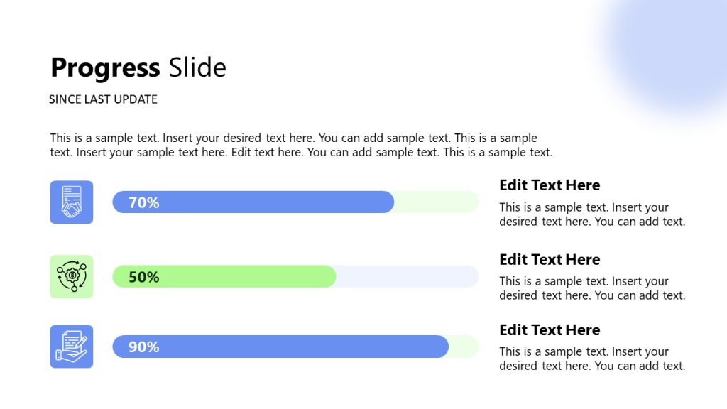 Project Progress Slide - Project Status Update PPT Template - SlideModel