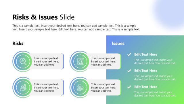 Risks & Issues Slide - Project Status Update Template for Presentation ...