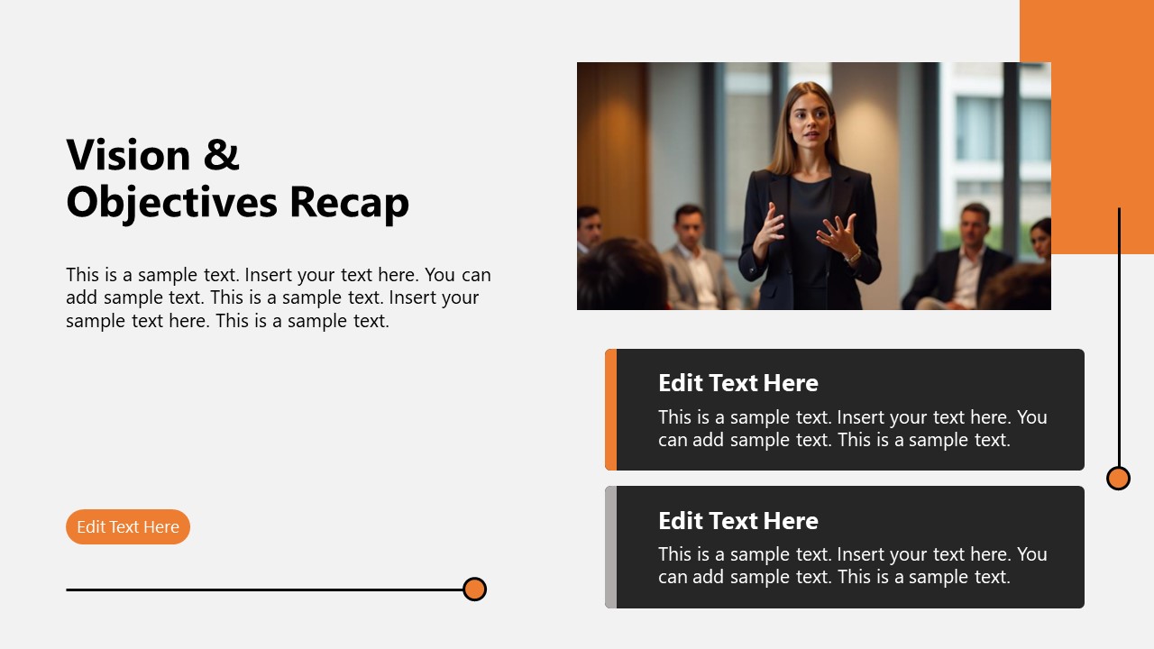 Business Leadership Summary Deck PowerPoint Template
