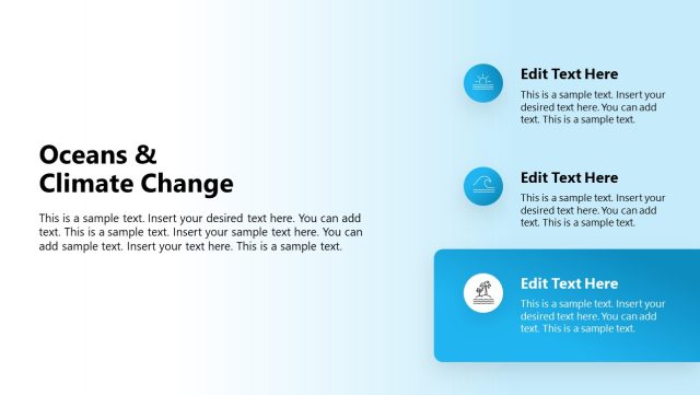 World Ocean Day Presentation Template Slide for Icon 3 - SlideModel