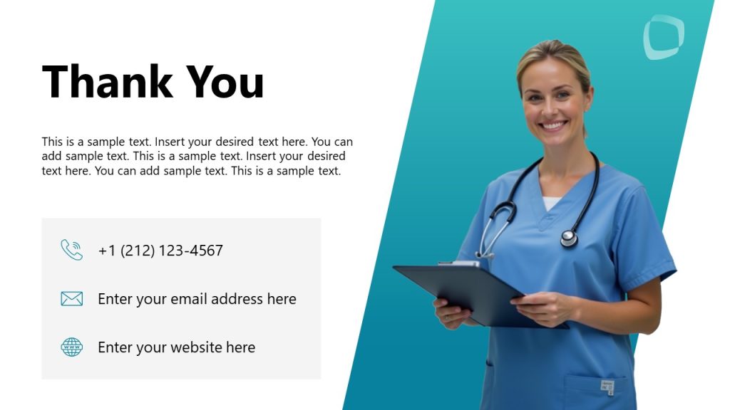 Thank You Slide for Nursing Presentation Template - SlideModel