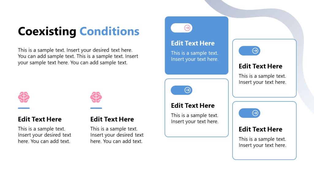 Creative Coexisting Conditions with Infographics & Text Boxes - SlideModel