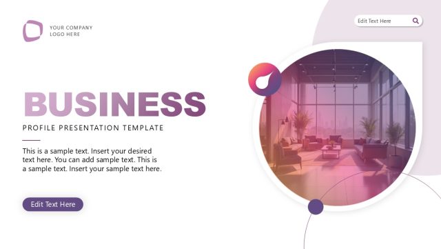 Business Profile Cover Slide Template