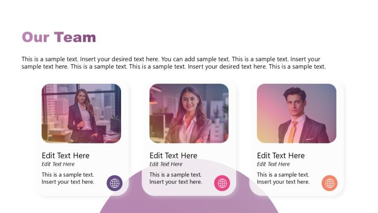 Our Team Slide Template