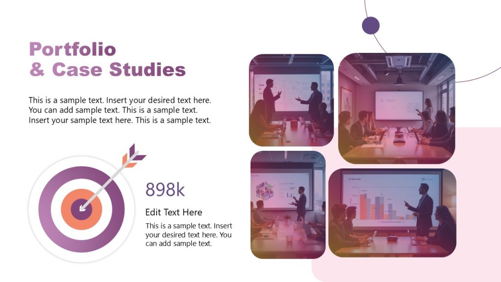 Portfolio & Case Studies Slide Template