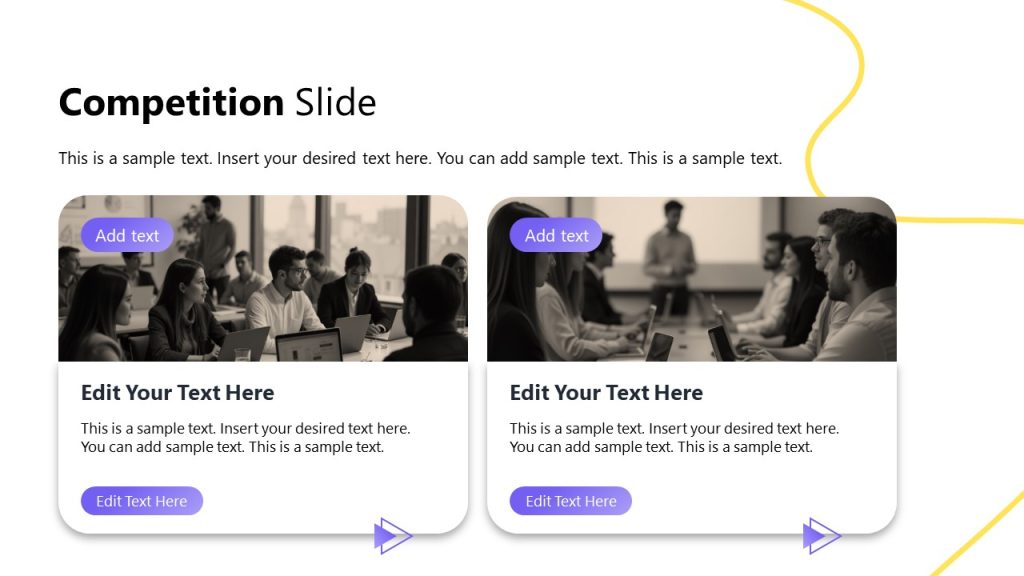 Two Boxes for Competition Presentation Slide - SlideModel