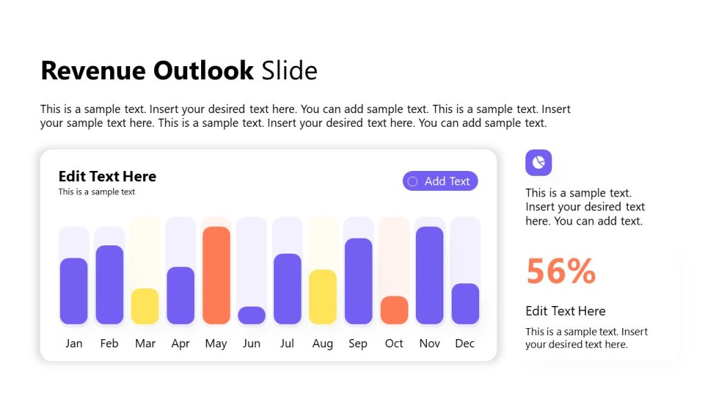 Revenue Outlook Presentation Slide with Data Visualization - SlideModel