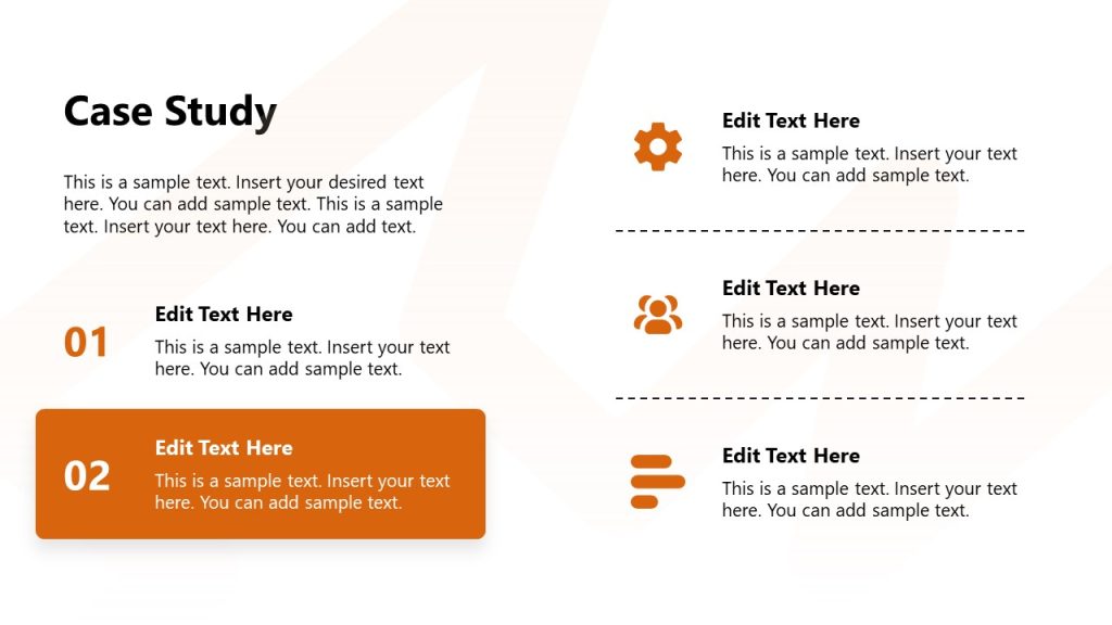 Editable Case Study Discussion Slide for Negotiation Template - SlideModel