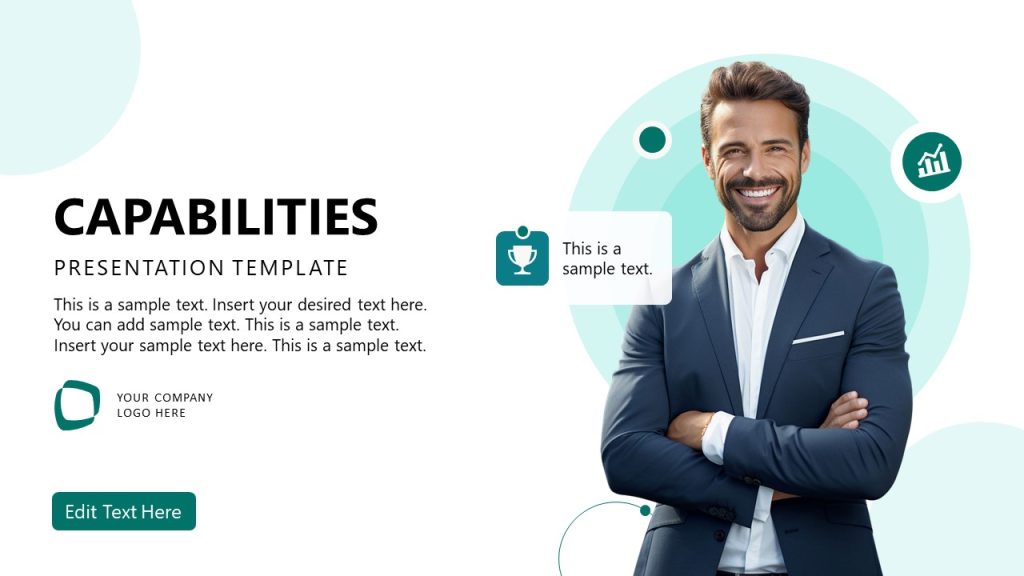 Cover Slide for Capabilities PPT Template - SlideModel