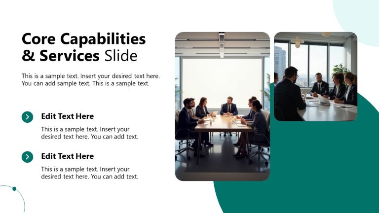 Core Capabilities & Services Slide - Capabilities Template - SlideModel