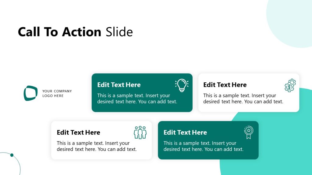 Editable CTA Slide for Capabilities Template - SlideModel