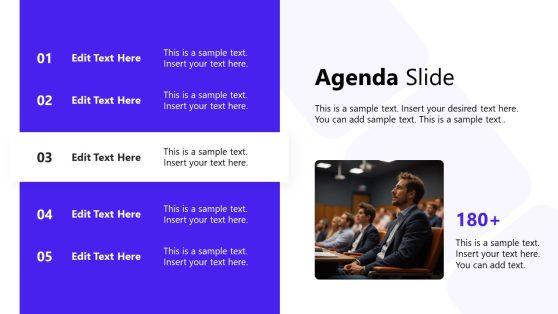 Agenda Slide Template for Academic Lectures