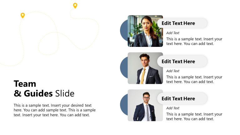 Team & Guides Slide for Members Introduction - SlideModel