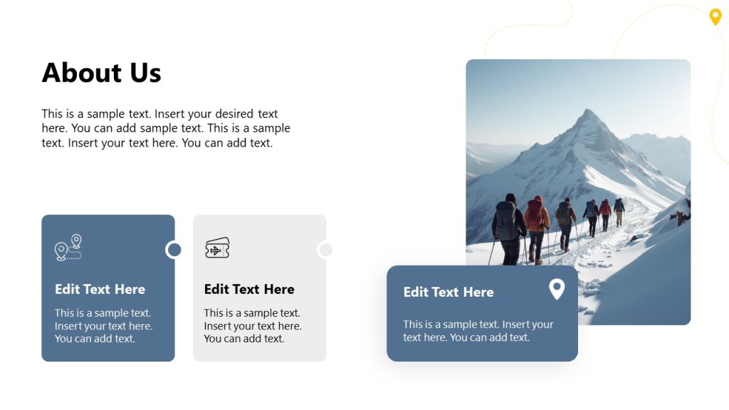 Adventure PPT Template - About Us Slide - SlideModel