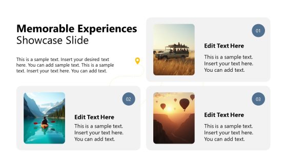 Memorable Experiences Slide with Sample Images - SlideModel